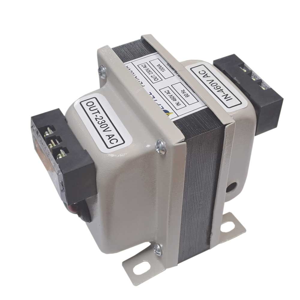 Transformador monofásico de 460V A 230V 100W – Peptel